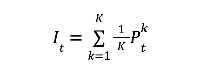 Calculation of financial indexes