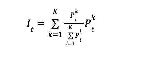 Calculation of financial indexes